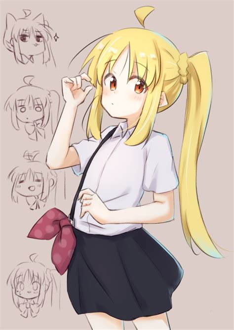 Kuramoto Takato Ijichi Nijika Bocchi The Rock Highres 1girl 3 Ahoge Bag Black Skirt