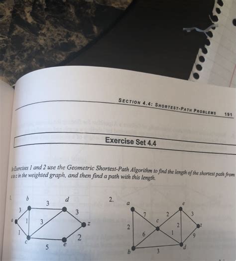 Solved Section 44 Shortest Path Problems 191 Exercise Set