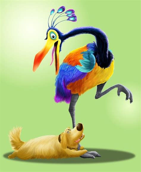 Russell With Kevin The Bird From The Movie Up Up Pixar Disney