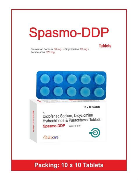 Spasmo Ddp Tablets At Best Price In Ahmedabad Gujarat Dewcare Concept Pvt Ltd