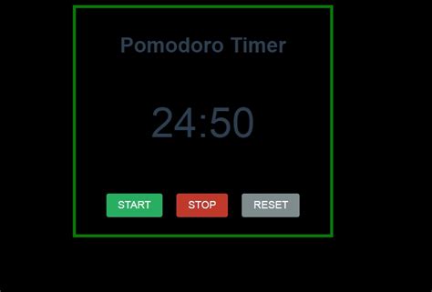 Pomodoro Timer App Using Htmlandcss In Vanillajs With Source Code