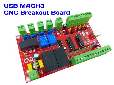 Axes USB Controlled CNC Breakout Board Spark Fares PCB