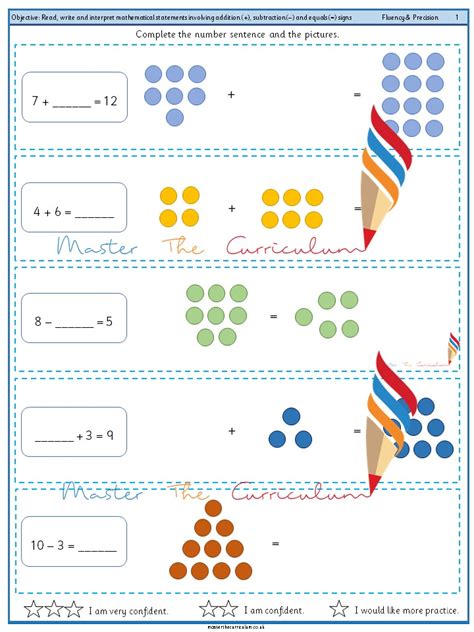 Year 1 Read Write And Interpret Mathematical Statements Involving