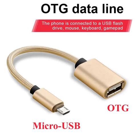 Micro USB OTG Cable Adapter For Android LeTV Huawei Oppo Vivo Tablet Samsung Smartphone Micro