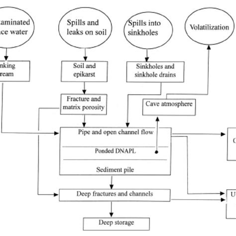 Conceptual Model For Dnapl Storage And Transport In Karst Aquifers