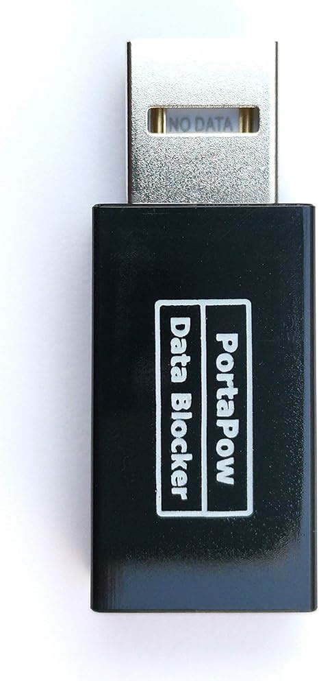 Amazon Com Portapow Usb A Data Blocker Protect Against Juice Jacking Cell Phones