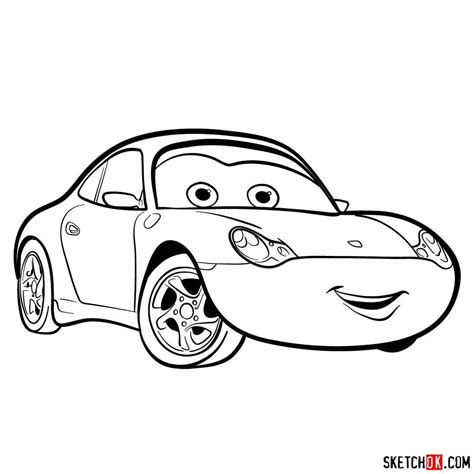 How To Draw Lightning Mcqueen Sketchok Easy Drawing Guides Artofit