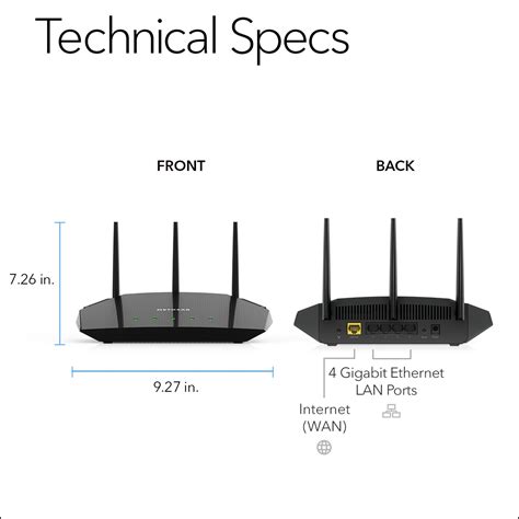 Netgear Nighthawk Ax Dual Band Wi Fi Router Black Rax S Pas Best Buy