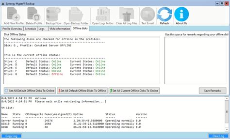 synergy hyperv backup