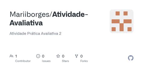 Releases · Mariiborgesatividade Avaliativa · Github