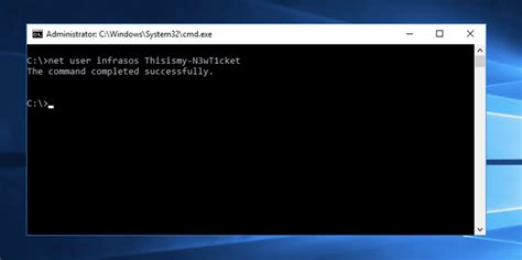 net user command manage local windows users accounts