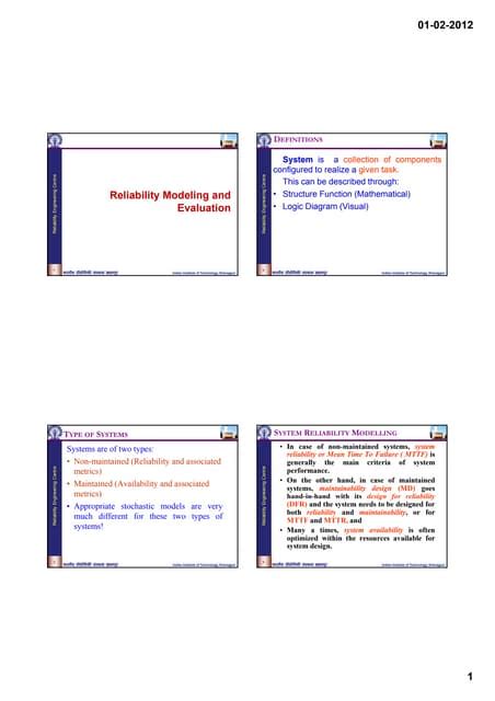 3 Reliability Modelling Pdf