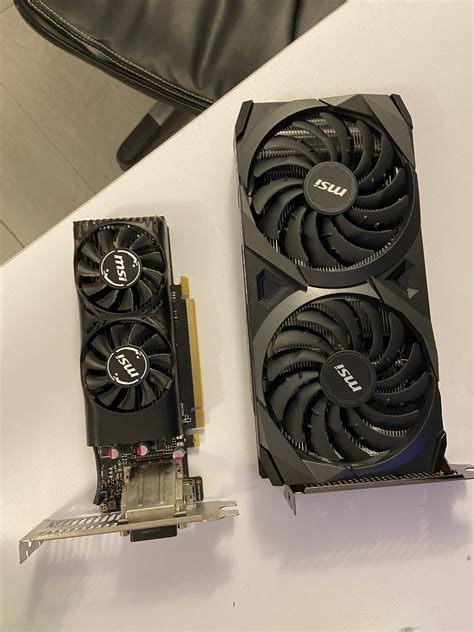 Size Comparison My Old Gpu Vs My New Gpu From Gtx 1050 Ti To Rtx 3060 R Pcmasterrace