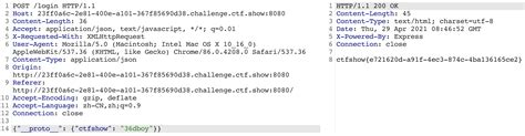 Nodejs Web338 原型链污染 《ctf Show》 极客文档