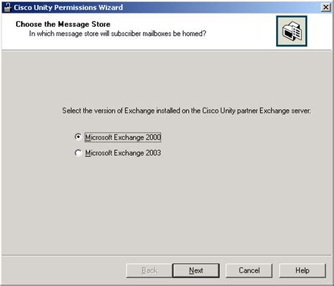 Cisco Unity Permissions Wizard Report Mode Help