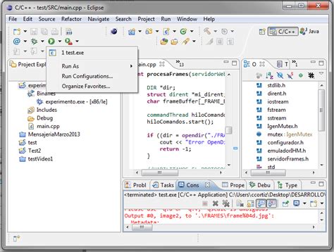 C Eclipse Wont Run My Exe File Stack Overflow