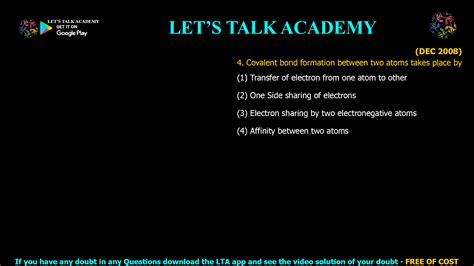 Covalent Bond Formation How Atoms Share Electrons Csir Net Life