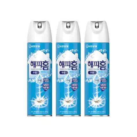 해피홈 에어로솔 무향 500ml 3개 가격 비교 발키리
