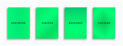 밝은 녹색 표지 템플릿 배경 플래 카드 브로셔 배너 전단지 등의 집합 추상적인 하프톤 스트라이프 포스터 카드 카탈로그 생생한