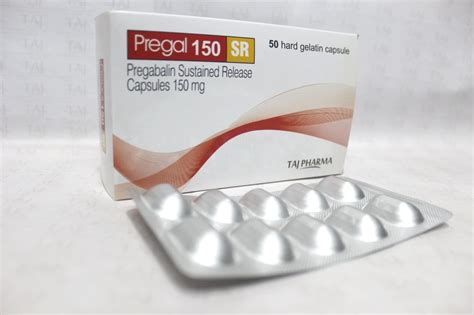 Pregabalin Sustained Release Capsules 150mg Taj Generics