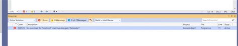 C Error Cs0123 No Overload For Method Matches Delegate Delegate