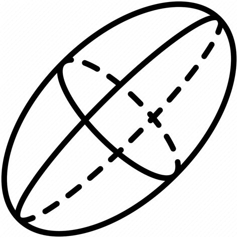 Ellipsoid Geometric Shape Geometry Object Element 3d Icon Download On Iconfinder