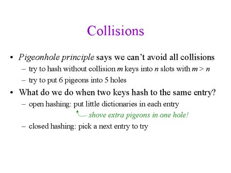 Collisions