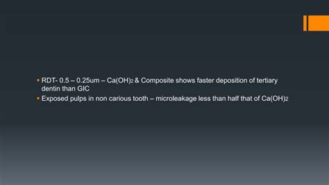 Pulp Capping Agents Pptx Dental Health Diseases And Conditions