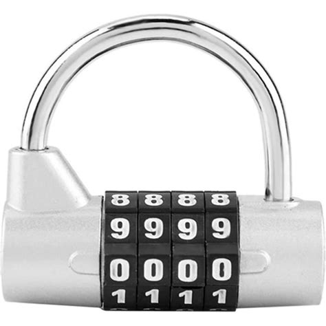 Cadenas À Combinaison De Code À Chiffres À 4 Chiffres Valise De Voyage En Alliage De Zinc