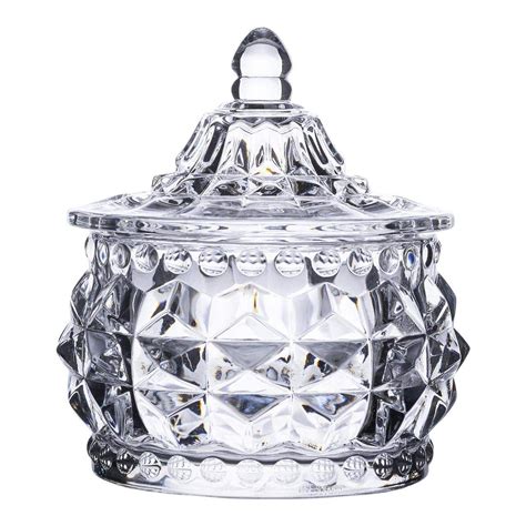 Цукерниця скляна з кришкою кругла Ø 8 см Hp Yh 3 1112895 — купити на