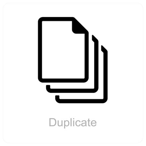 Concepto De Icono De Duplicaci N Y Copia Vector Premium