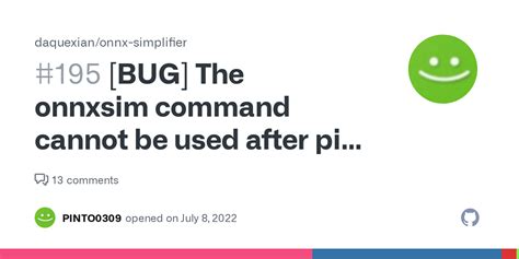 Bug The Onnxsim Command Cannot Be Used After Pip Installation Of V04