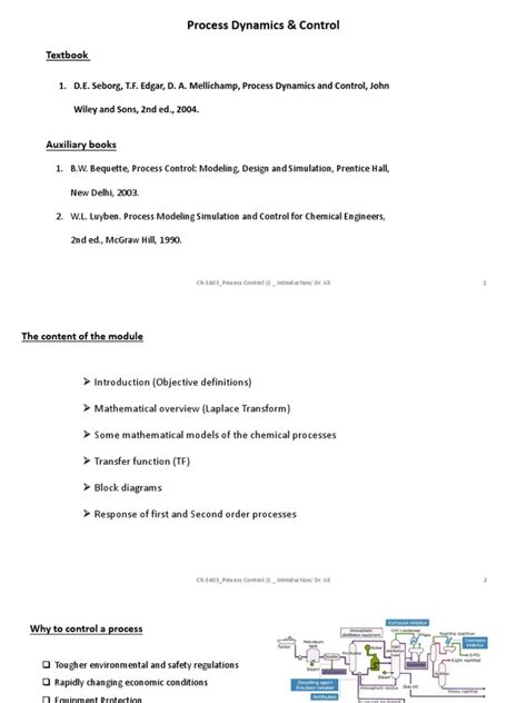 process dynamics and control textbook pdf control theory control