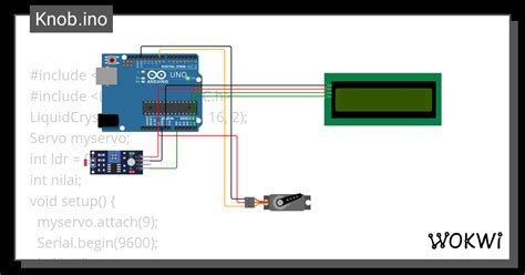 Knob Ino Wokwi ESP32 STM32 Arduino Simulator