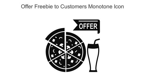 Offer Freebie To Customers Monotone Icon In Powerpoint Pptx Png And