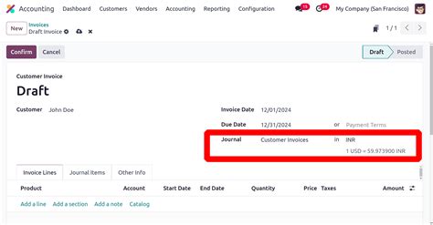 how to manage multi currency and currency rates in odoo 18 accounting