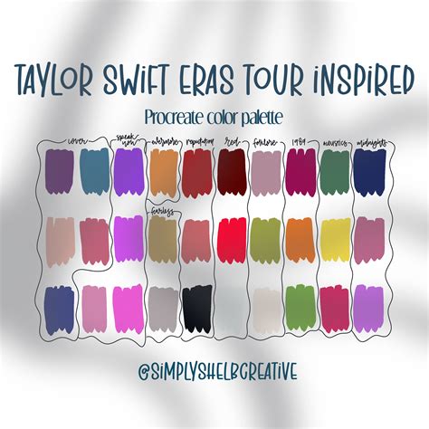 Procreate Color Palettes Color Palette Bundle With Hundreds Of Colors Color Swatches