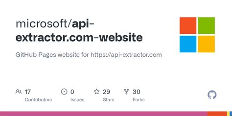 Github Microsoftapi Website Github Pages Website For Api