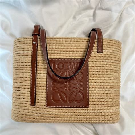 여자 여름 명품 가방 100만원 이하 로에베 라탄백 스몰 스퀘어 바스캣백 사용후기 관리방법 네이버 블로그