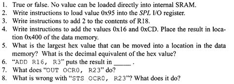 solved 1 true or false no value can be loaded directly