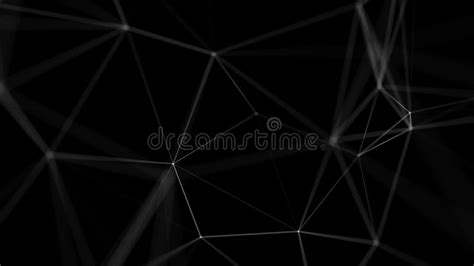 abstract plexus structure of many glowing lines and loop particles
