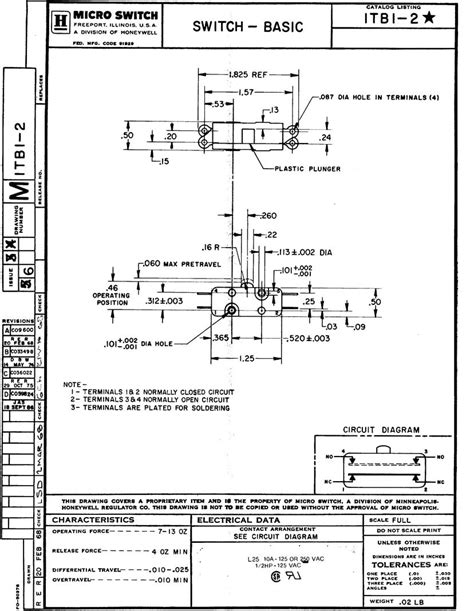 Honeywell Electromechanical Datasheets Mouser