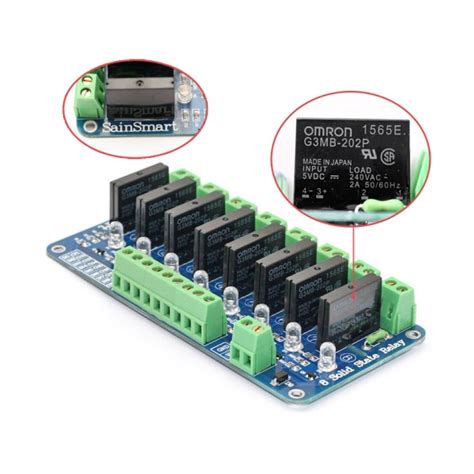 Sainsmart Channel V Solid State Relay Module Board OMRON SSR Arduino Raspberry Pi