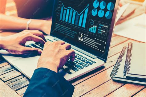 Premium Photo Business Visual Data Analyzing Technology By Creative