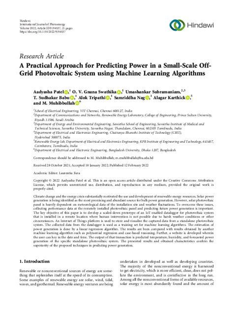 Pdf A Practical Approach For Predicting Power In A Small Scale Off