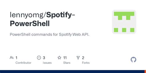Github Lennyomgspotify Powershell Powershell Commands For Spotify Web Api
