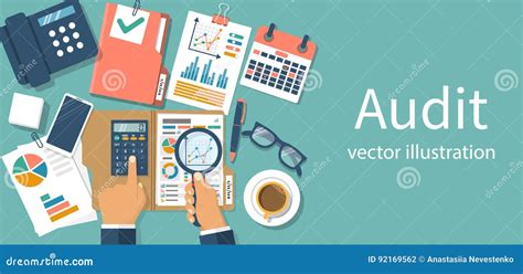 Auditing Concepts Vector Stock Vector Illustration Of Company