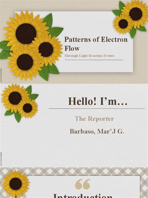 Patterns Of Electron Flow Through Light Reaction Events Pdf