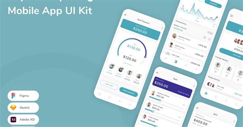 Payment Splitting Mobile App Ui Kit Ux And Ui Kits Ft Split And Money Envato