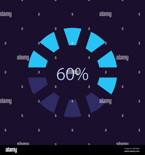 Loader Bar Infographic Chart Design Template For Dark Theme Stock Vector Image And Art Alamy